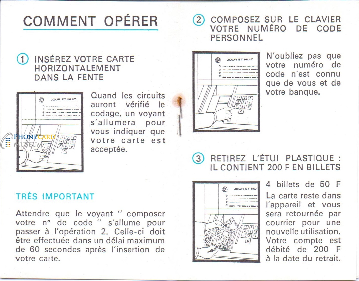 Chubb ATM 1967 - Phonecard Museum