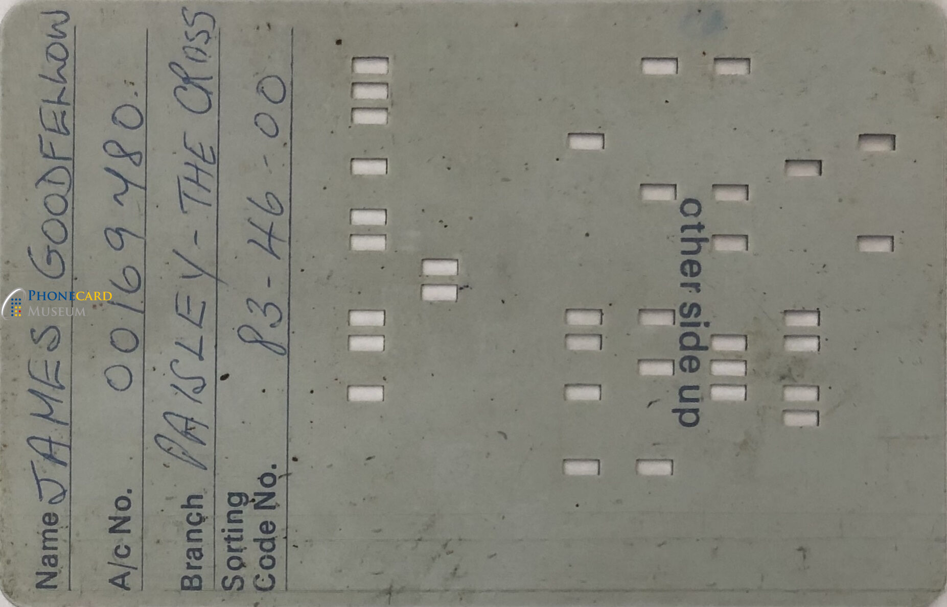 Chubb ATM 1967 - Phonecard Museum